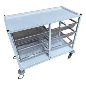Mobile Medical Dressing Trolley with 6 Drawers, TV | Medical Hire